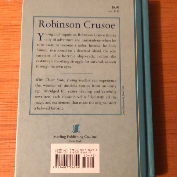Classic Starts | Other | Robinson Crusoe Hardcover Book | Poshmark